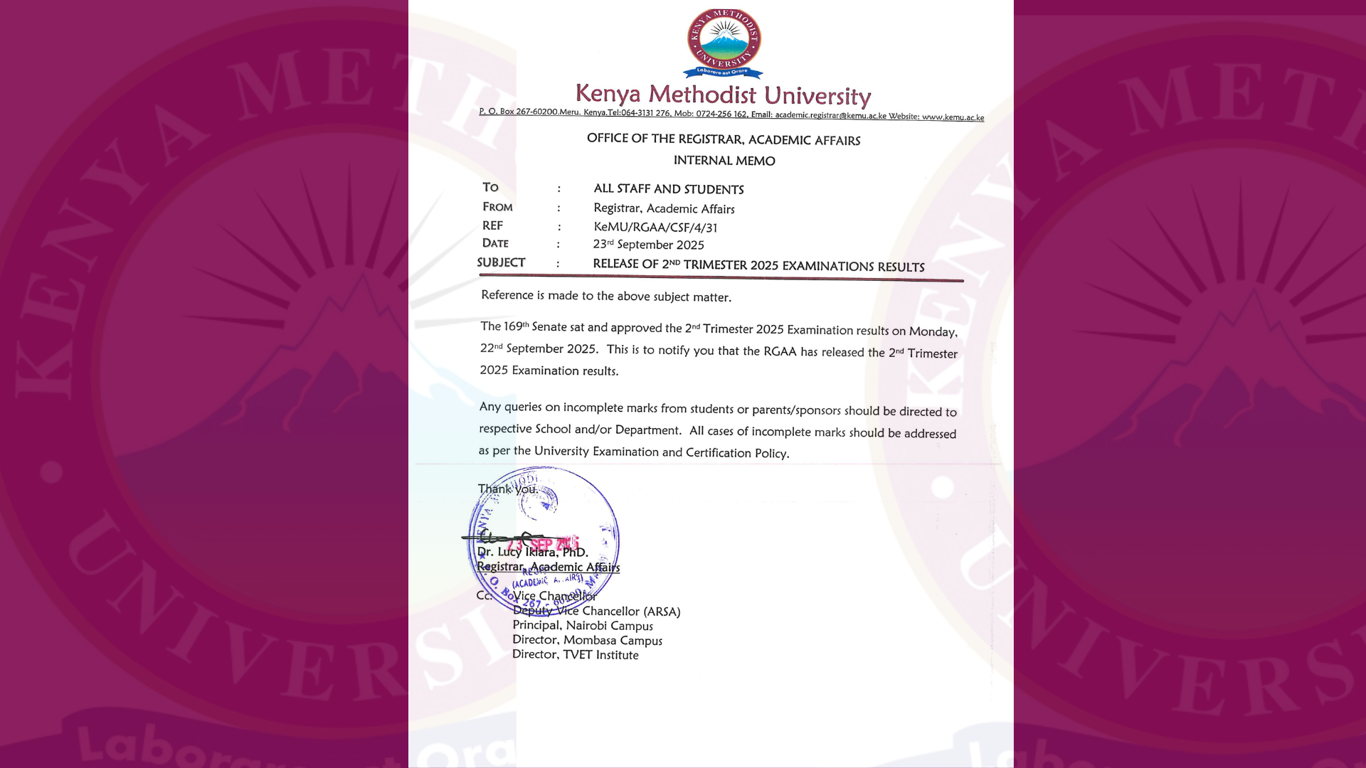 Home - Kenya Methodist University